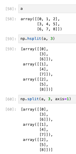 Numpy Splitting - Winerva Blog